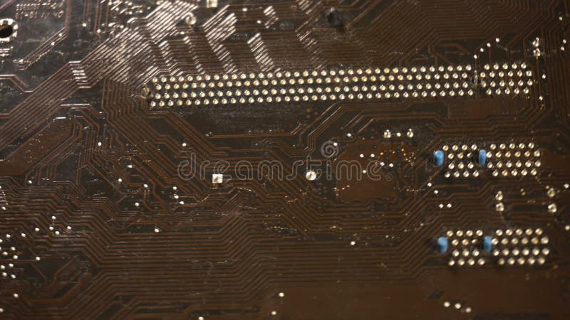 Old Vintage Motherboard from Computer Stock Footage - Video of electric ...