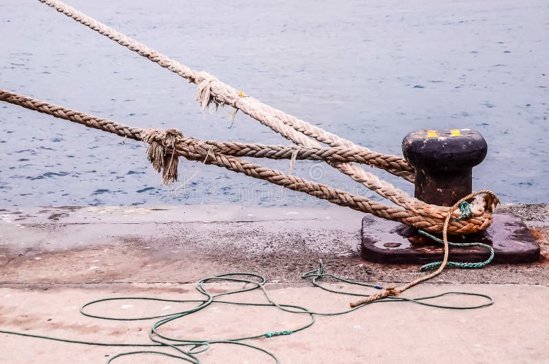 Old Vintage Naval Rope stock photo. Image of rope, cord - 307015760