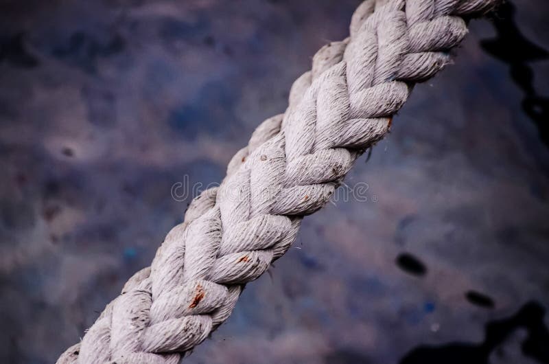 A Naval Rope on a Pier stock image. Image of cord, ship - 33853805