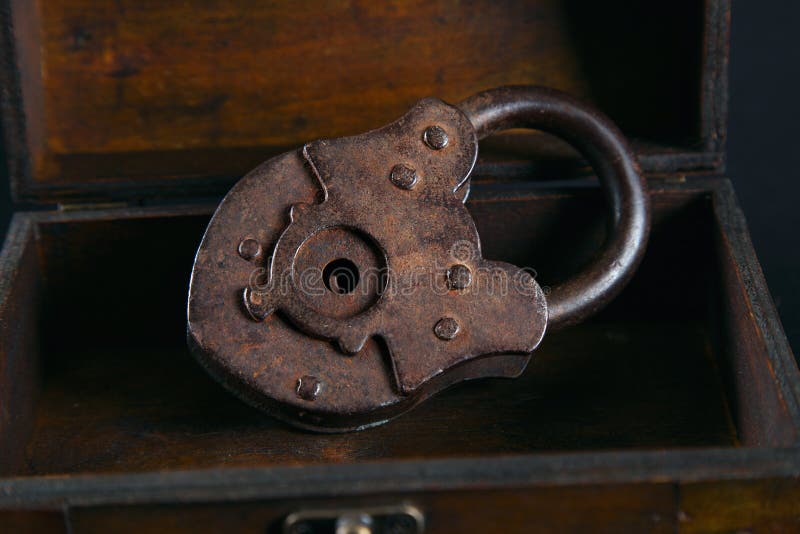 Old vintage padlock stock image. Image of ancient, reliable - 133446797