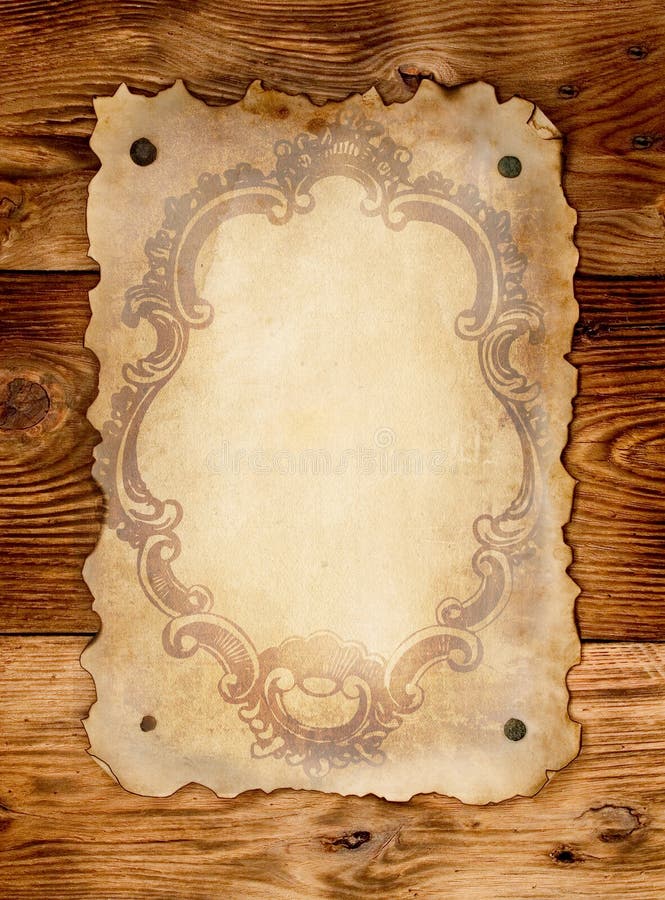 Old vintage paper stock photo. Image of brown, poster - 15057694