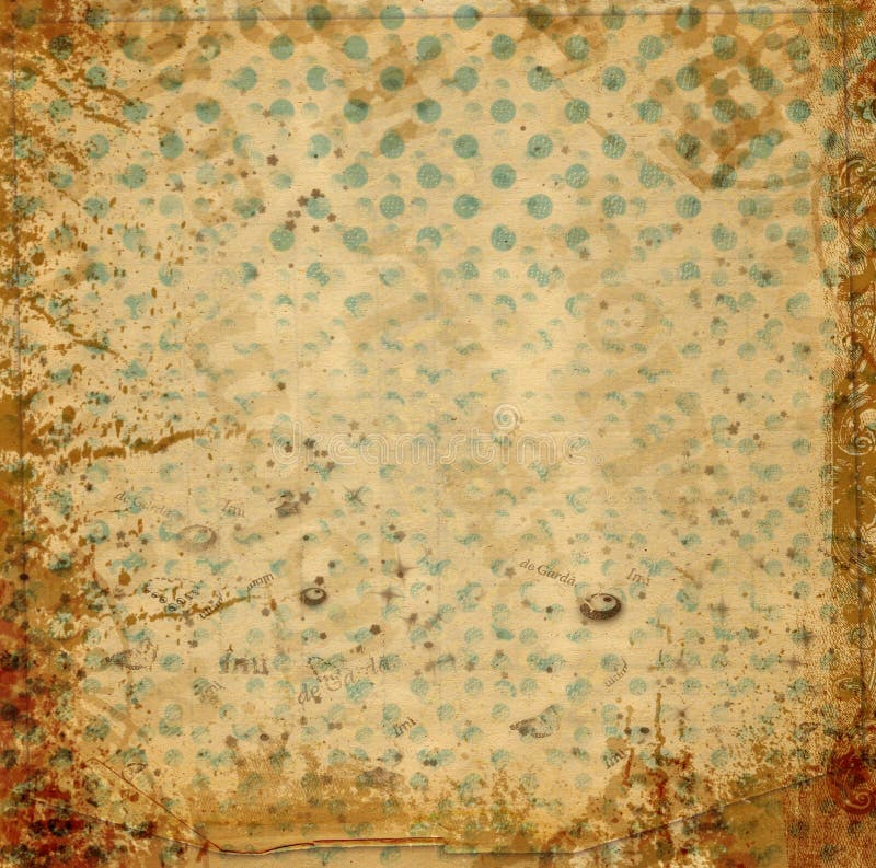 Old Vintage Paper Background with Abstract Pattern Stock Illustration ...