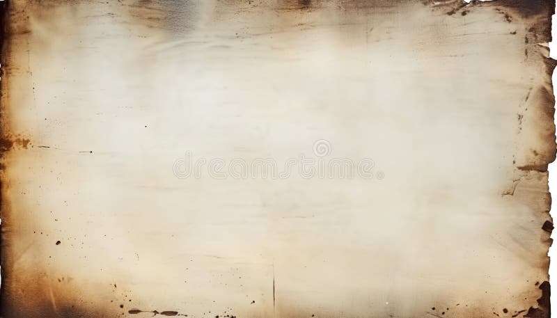 Old Vintage Paper with Burned Edges Stains and Scratches Creating a ...