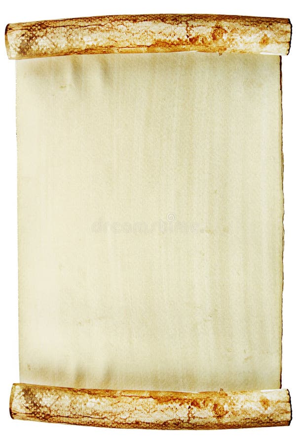 Old vintage paper roll stock illustration. Illustration of ragged ...