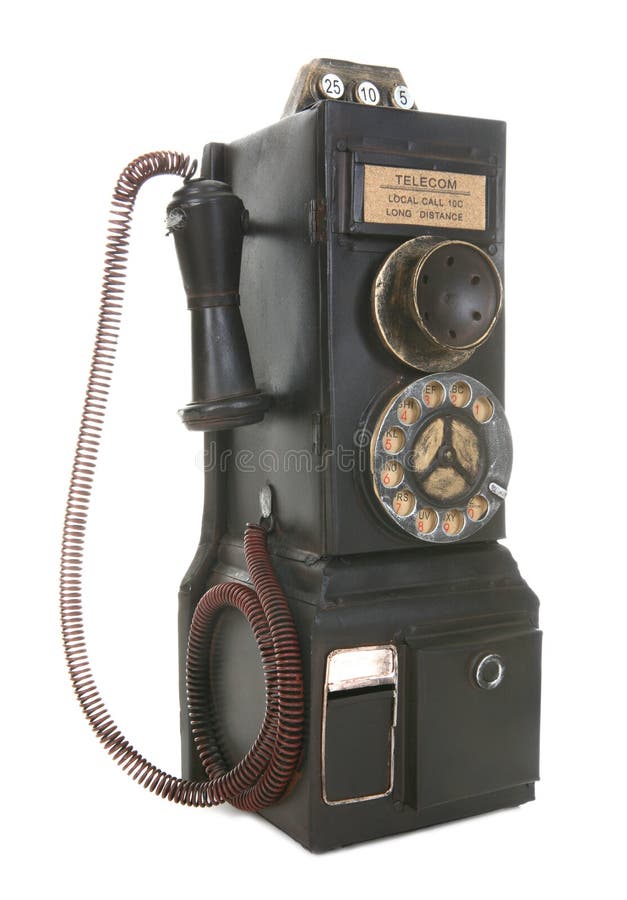 Old Vintage Pay Phone stock photo. Image of ancient, object - 3321402