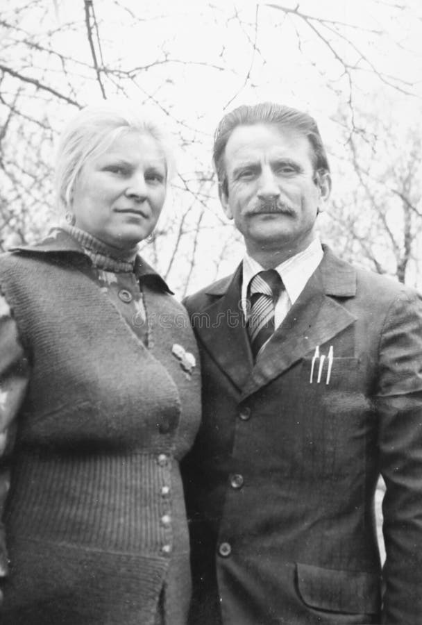 Old Vintage Photograph Couples in Love Stock Photo - Image of ...