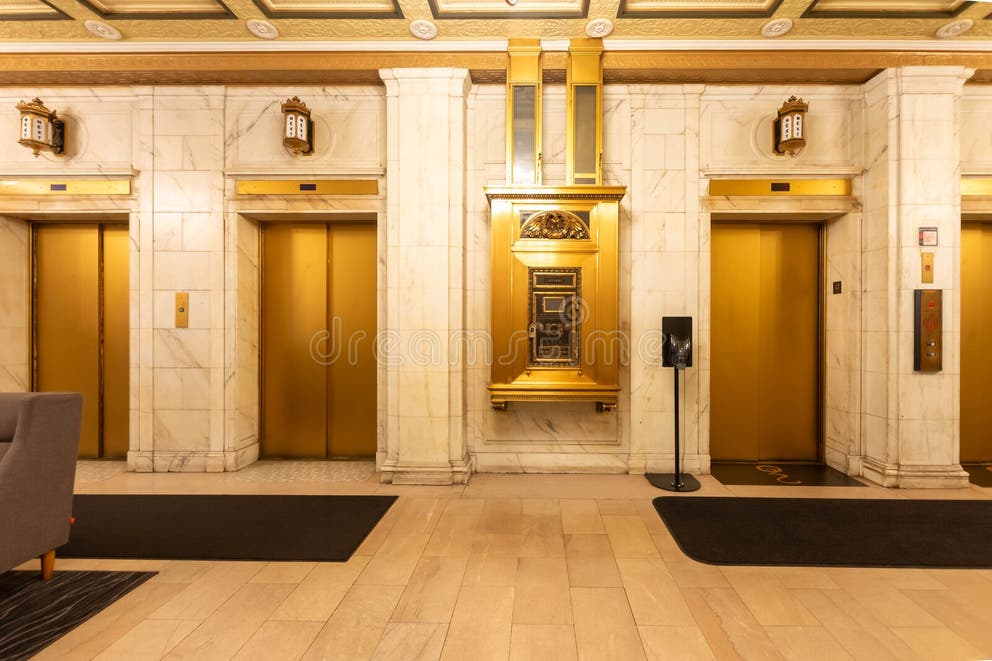 Old Vintage Post Box beside Elevators in St Louis, Mo USA Editorial ...