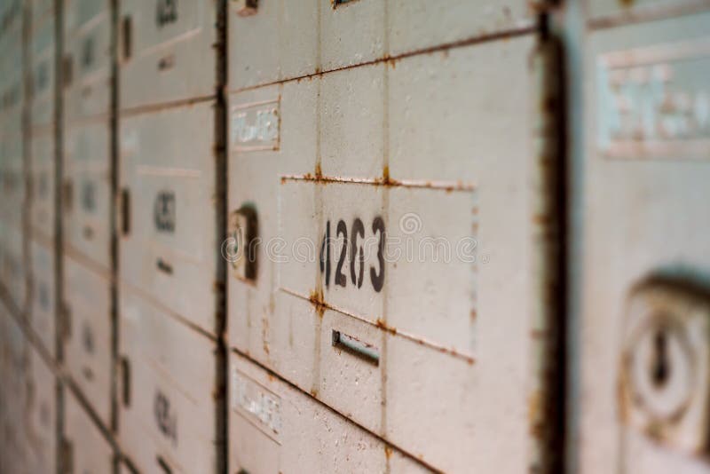 Vintage Post Office Box in Jakarta Stock Image - Image of delivery ...