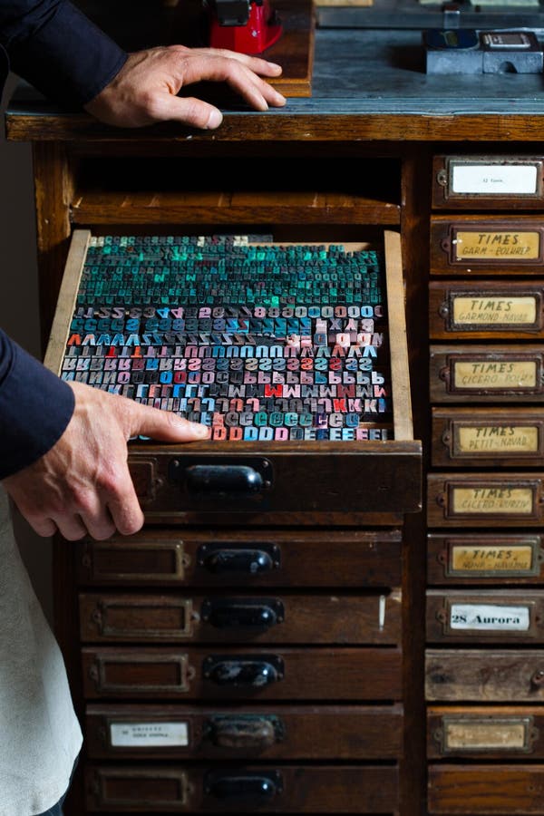 Metal Printing Press Letters Drawer Stock Photos - Free & Royalty-Free ...