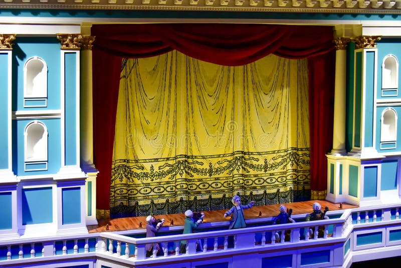 Old Vintage Puppet Theater with Actors Stock Photo - Image of landmark ...