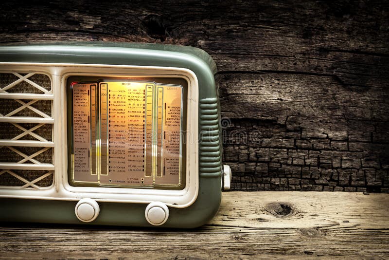 Old vintage radio stock image. Image of medium, listen - 167351815