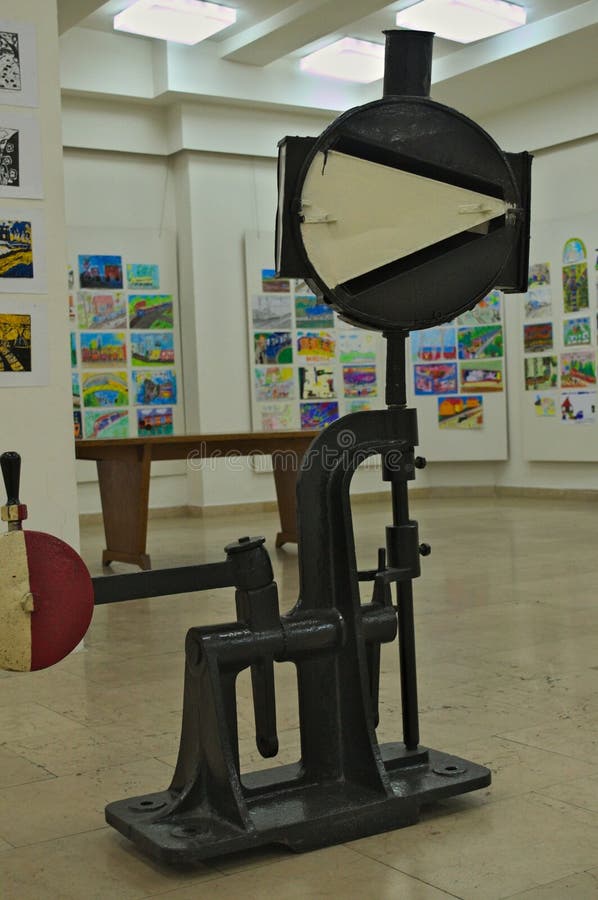 Old Vintage Railway Turnaround Displayed in Museum Editorial Photo ...