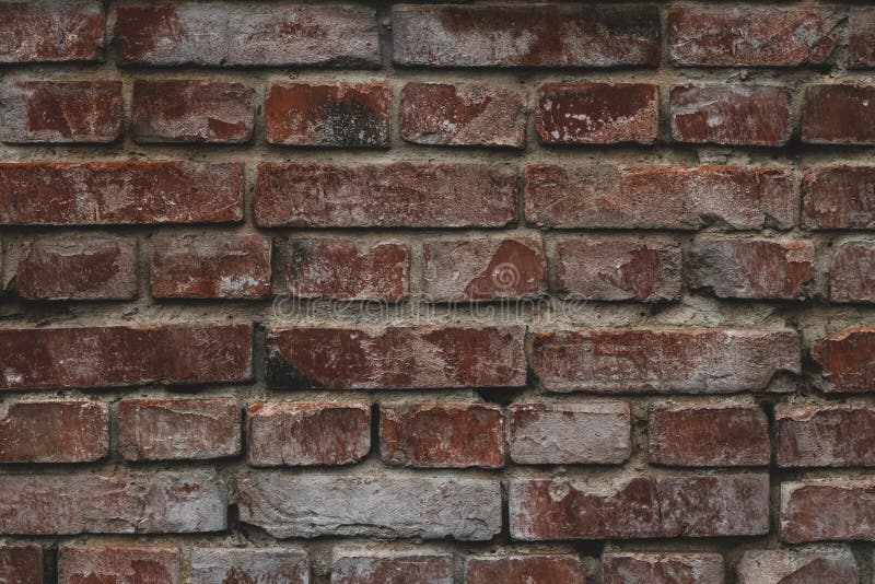 Old Vintage Red Brick Wall. Red Brick Wall Texture. Old Red Urban Brick ...