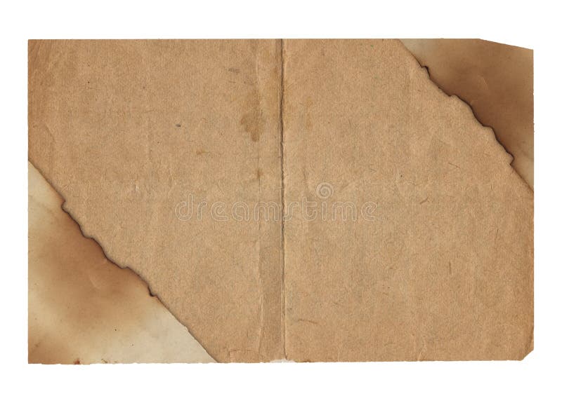 Old Vintage Rough Paper with Scratches and Stains Texture Isolated ...