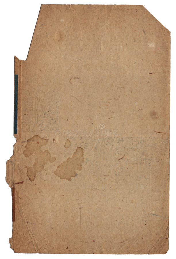 Old Vintage Rough Paper with Scratches and Stains Texture Isolated ...