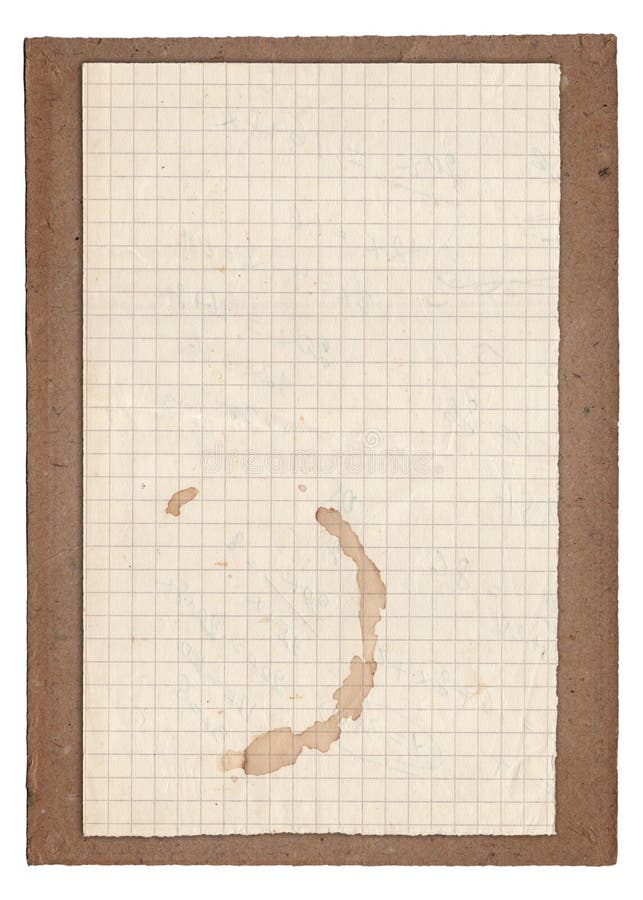 Old Vintage Rough Paper with Scratches and Stains Texture Isolated ...