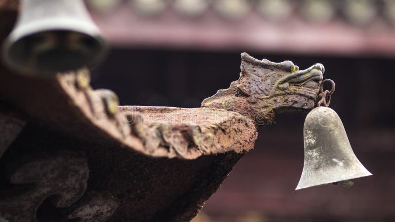 Old Vintage Rusty Dragon in the Temple Stock Image - Image of dragon ...