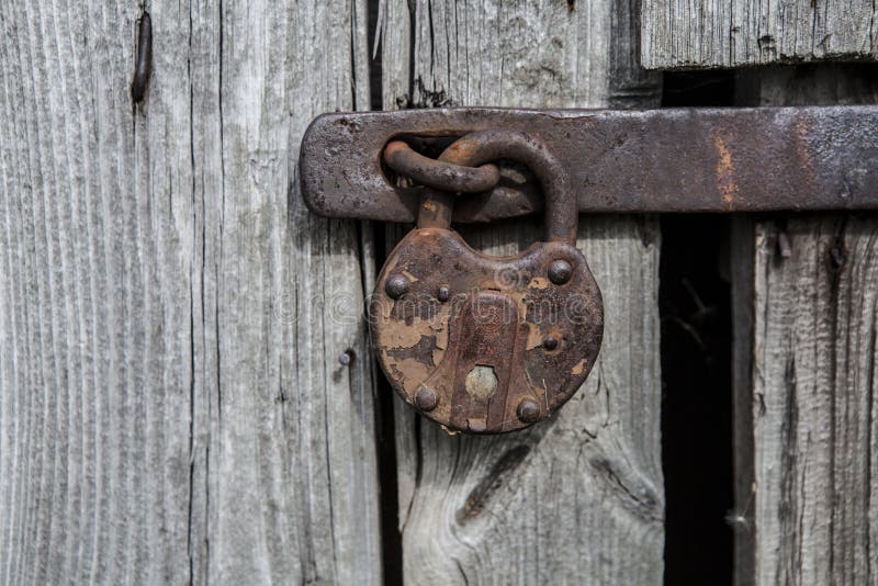 Old and Vintage Rusty Padlock Stock Image - Image of rust, rusted: 95581867