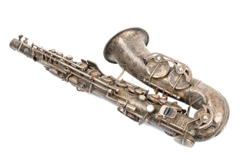 Vintage saxophone stock image. Image of leisure, concert - 28088769
