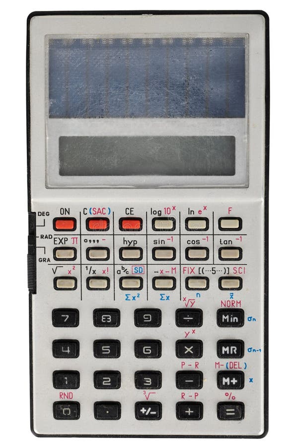 Old Vintage Scientific Electronic Calculator Stock Illustrations – 12 ...