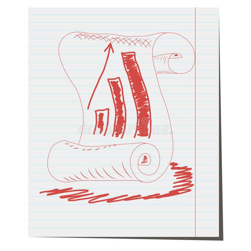 Old Vintage Scroll with Analytical Schedule Drawn Stock Vector ...