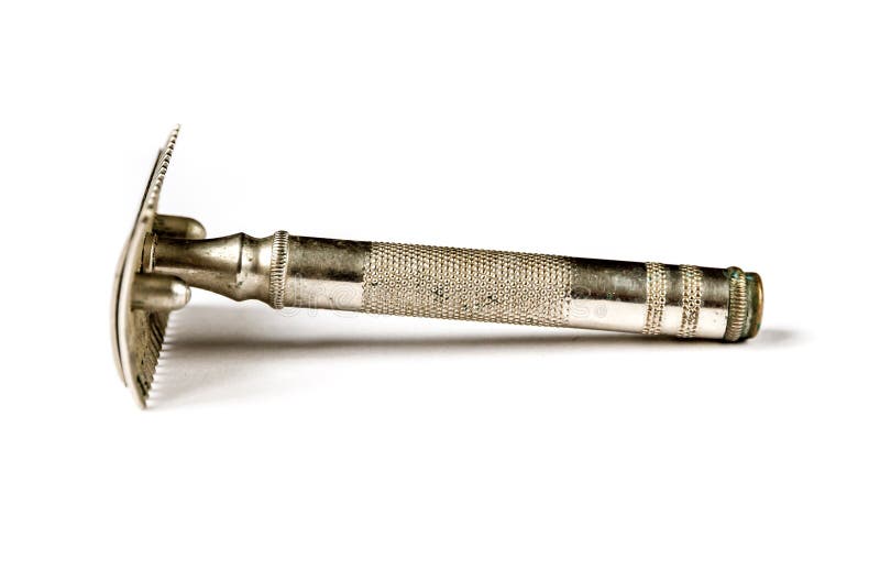 Old Vintage Shaver Isolated on a White Background Stock Image - Image ...