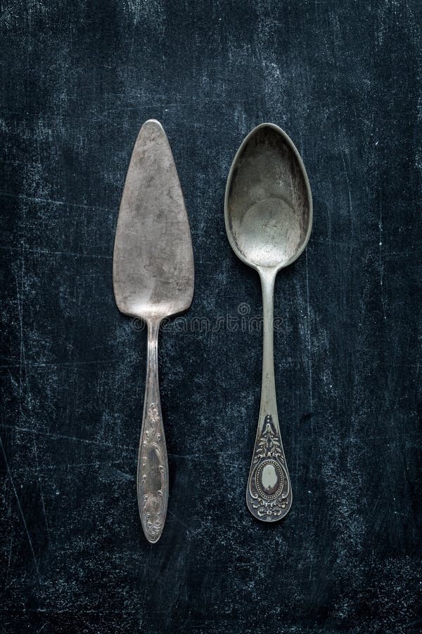 Vintage silverware stock photo. Image of floral, silverware - 45622628