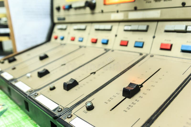 Old/vintage Sound Controller Stock Photo - Image of black, mixer: 43570354