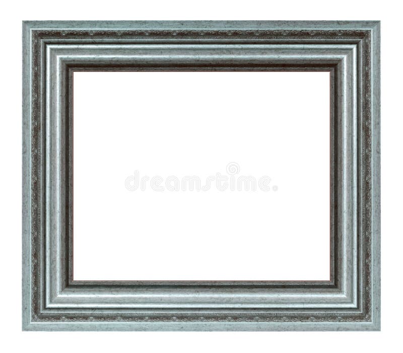 Old Vintage Square Golden Frame on a White Background Stock Photo ...