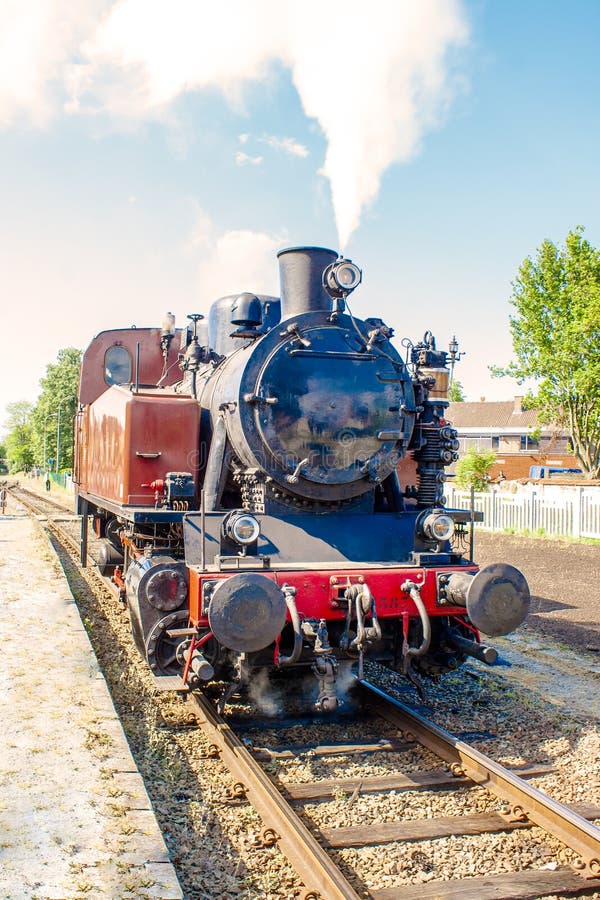 An Old Vintage Train Wagon on the Rails Stock Image - Image of design ...