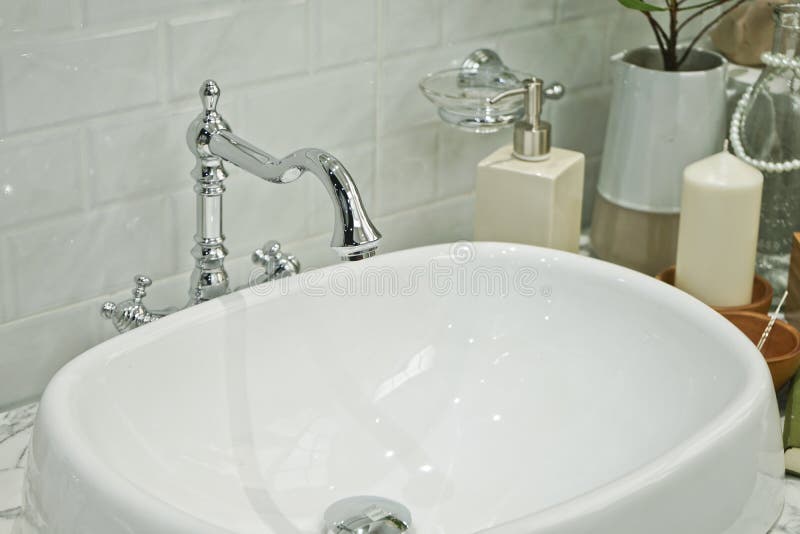 Old Vintage Style Water Tap. Stock Image - Image of stopcock, plumbing ...