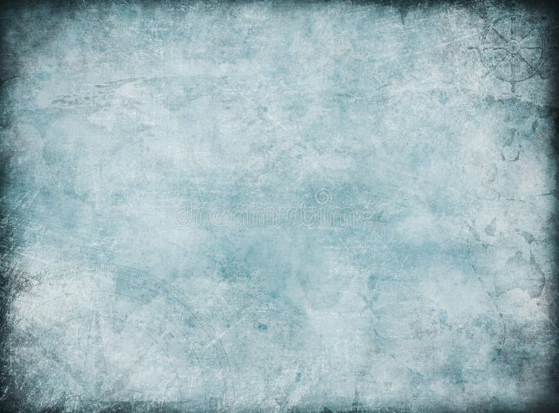 Vintage Blue Map Background