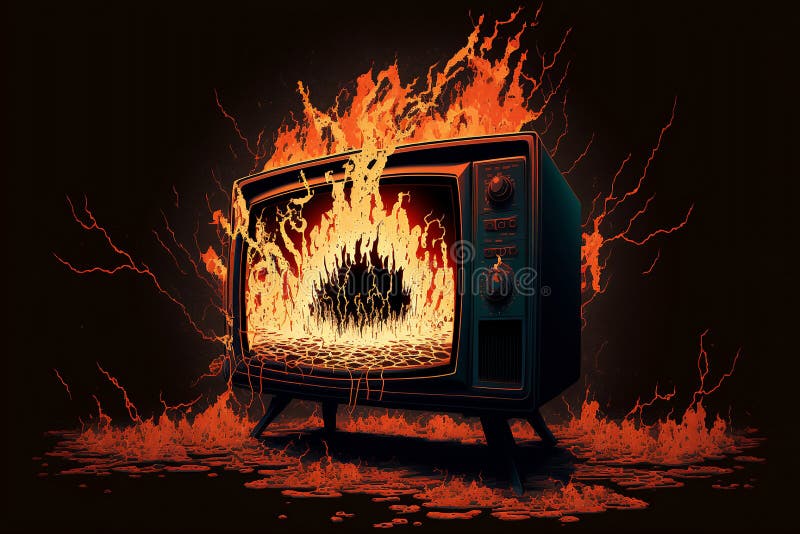 Old Vintage TV Burning, Exploding Television, Why it Happens, How To ...