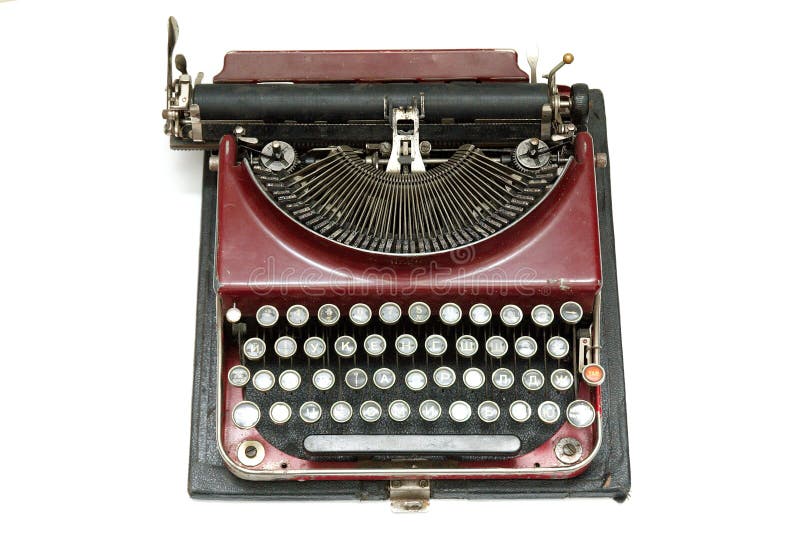 Old vintage type-writer stock image. Image of manual, antiquated - 4034115