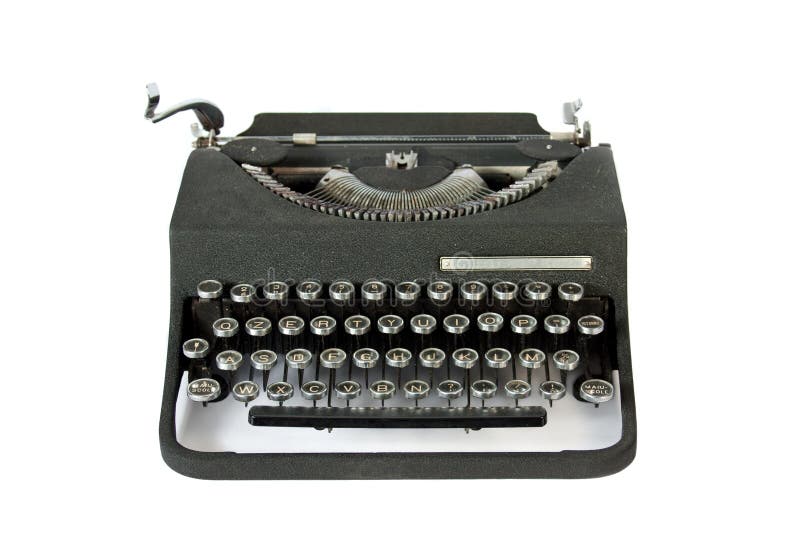 Old vintage typewriter stock image. Image of vintage - 27639493