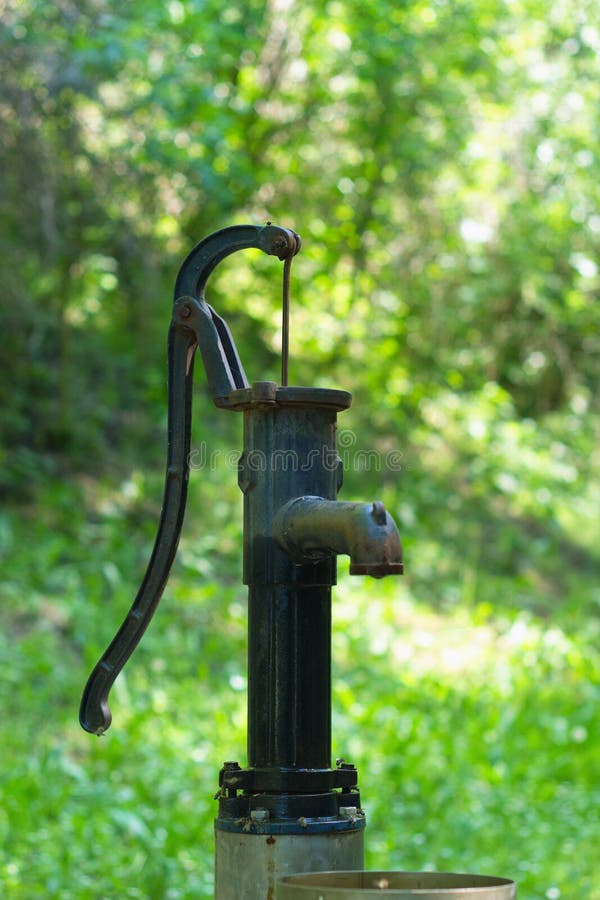Old vintage water pump stock image. Image of pump, rural - 24589367