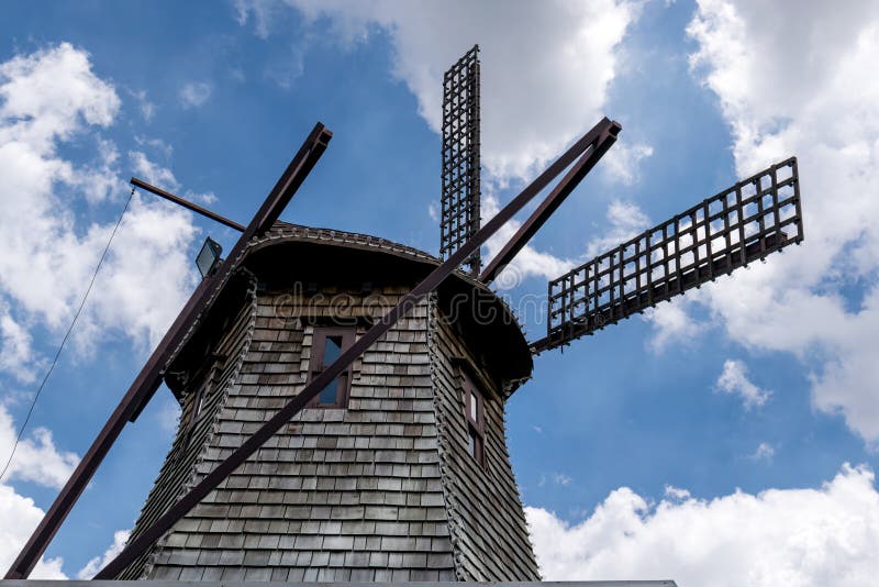 Old vintage wind turbine. stock photo. Image of growth - 60200854