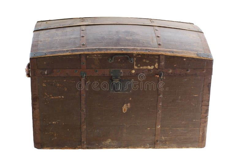 Old vintage wooden chest stock image. Image of chest, home - 4034125