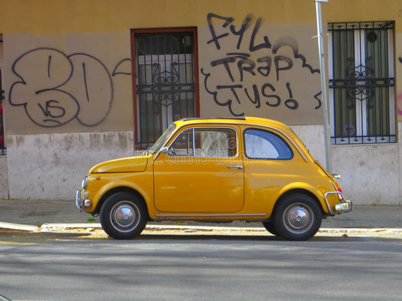 Old Vintage Yellow Chevrolet Corvette Stingray on 54th Belgrade ...