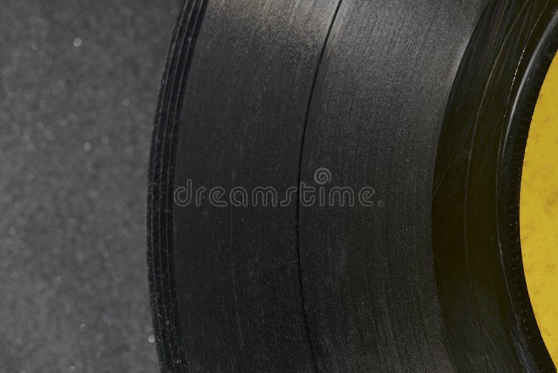 Old Vinyl Record, Close-up, Scratches Visible Stock Image - Image of ...