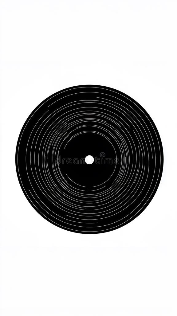 Old vinyl record pattern stock illustration. Illustration of label ...