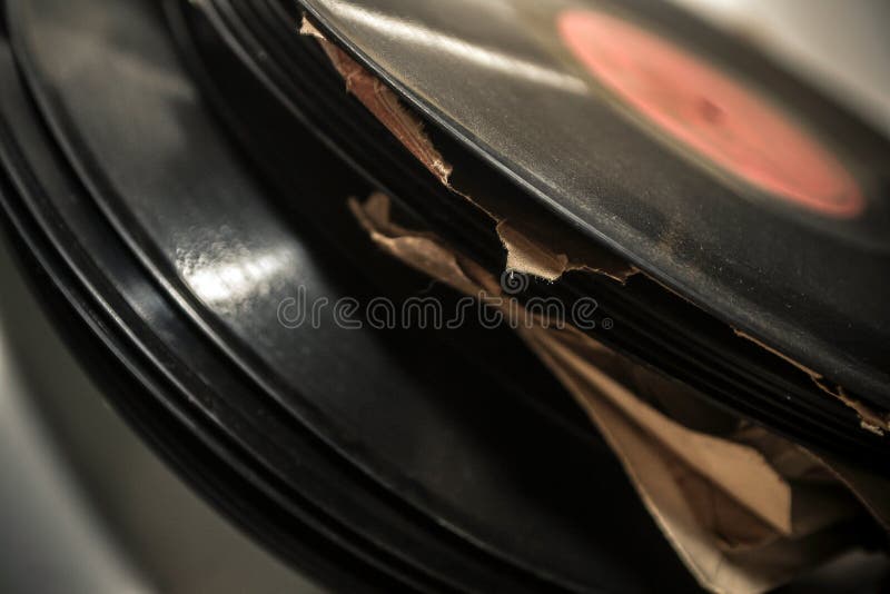 Old vinyl records stock image. Image of pattern, label - 49433083