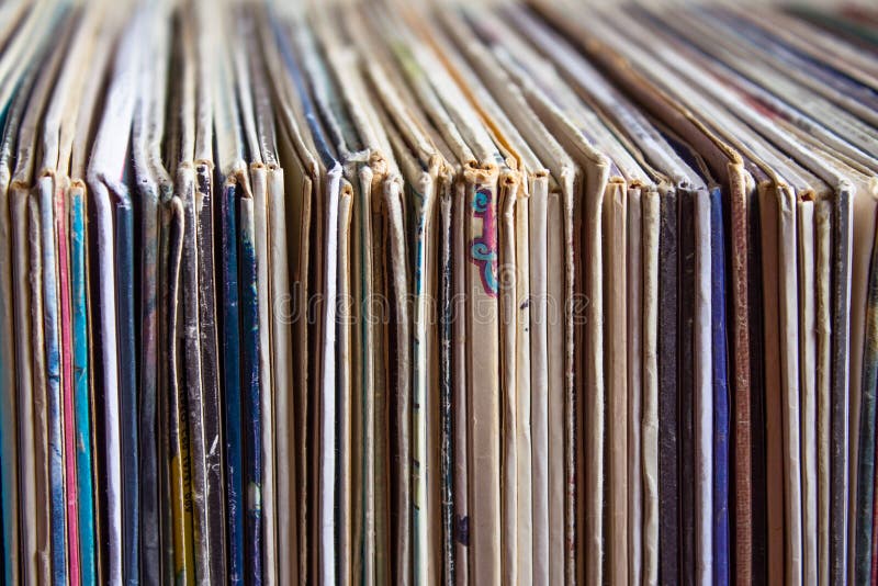 Old Vinyl Records, Collection of Albums Stock Image - Image of revival ...