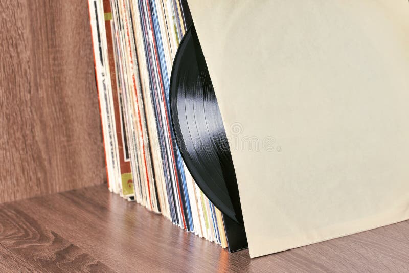Old Vinyl records stock photo. Image of design, case - 68456270