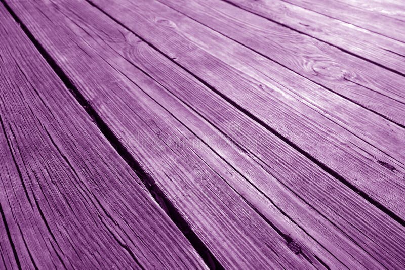 Old Violet Wooden Terrace Floor Close-up with Blur Effect Stock Image ...