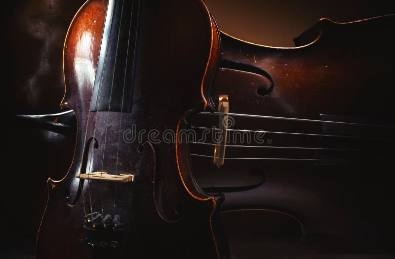 Old Violin and Cello stock image. Image of classical - 138108469
