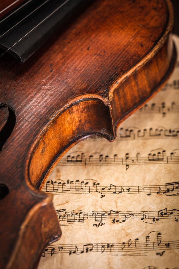 Violin detail stock image. Image of scroll, classic, musical - 1190073