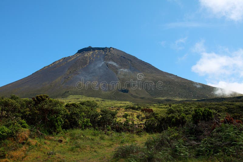 Old volcano Pico. stock image. Image of volcanic, lava - 20629807