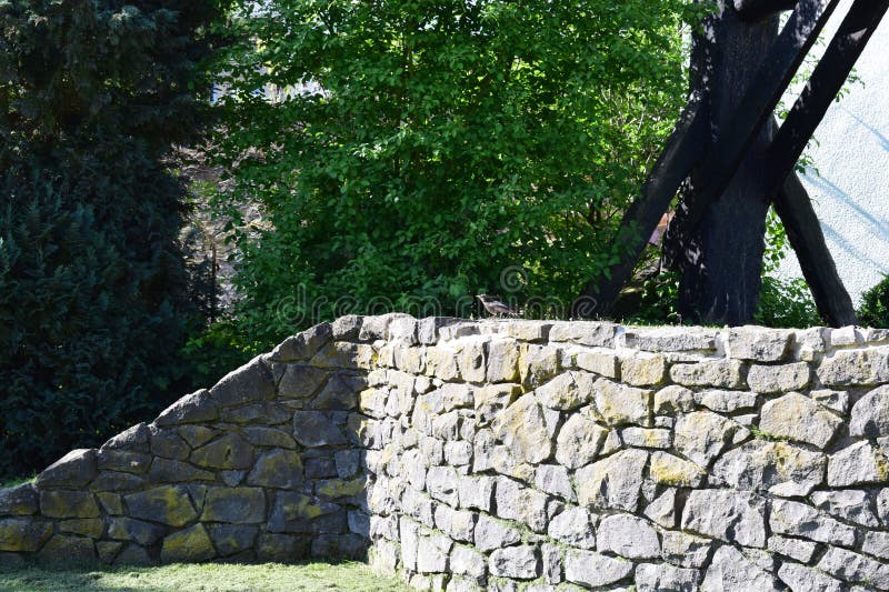 Old volcano stone wall stock image. Image of rugged - 358677237