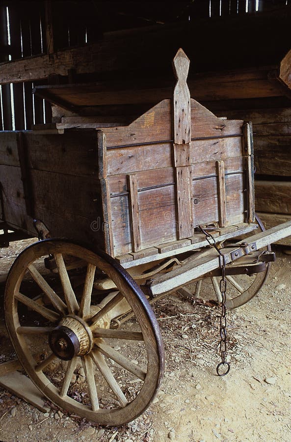 Old Wagon in Barn stock image. Image of wagons, storage - 29214095